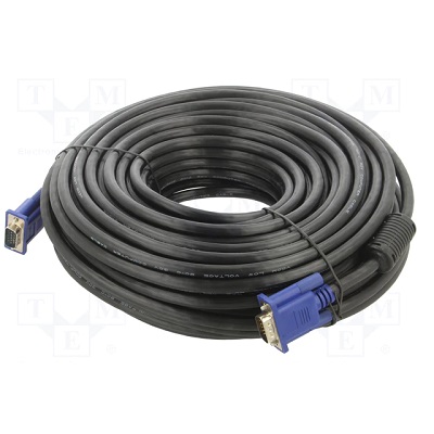 Cable VGA HD 15 M/M 30M Vcom - Aotek informatique