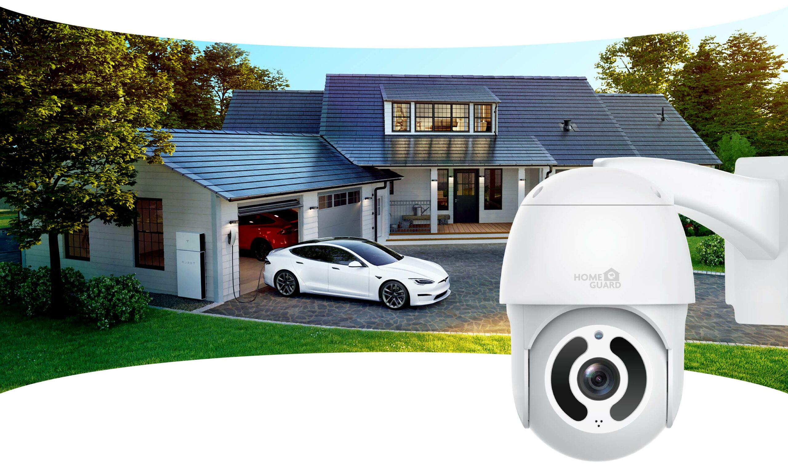 Caméra Surveillance Extérieure Wifi 2K IA, PTZ Dome IP,panoramique et ...